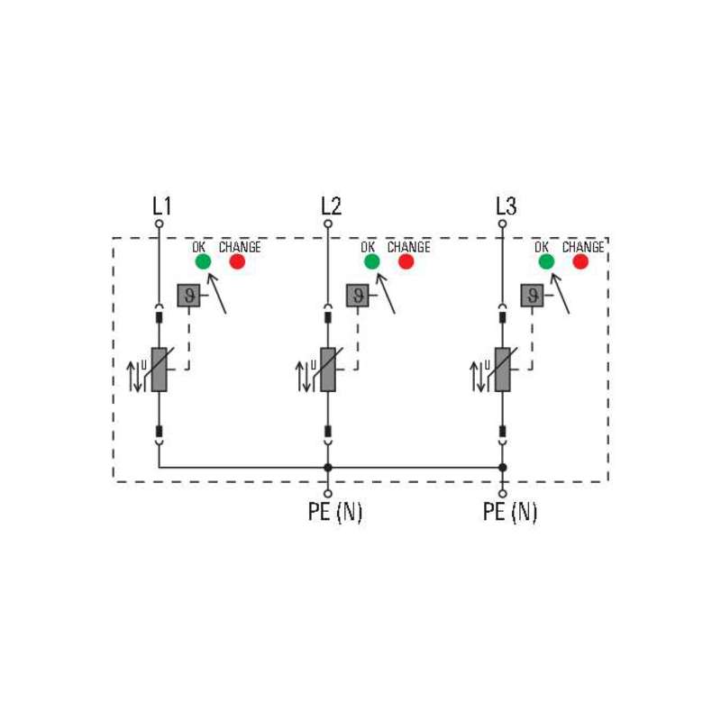 Weidmuller VPU AC II 3 350/50 Overvoltage protection units 2591100000 ...